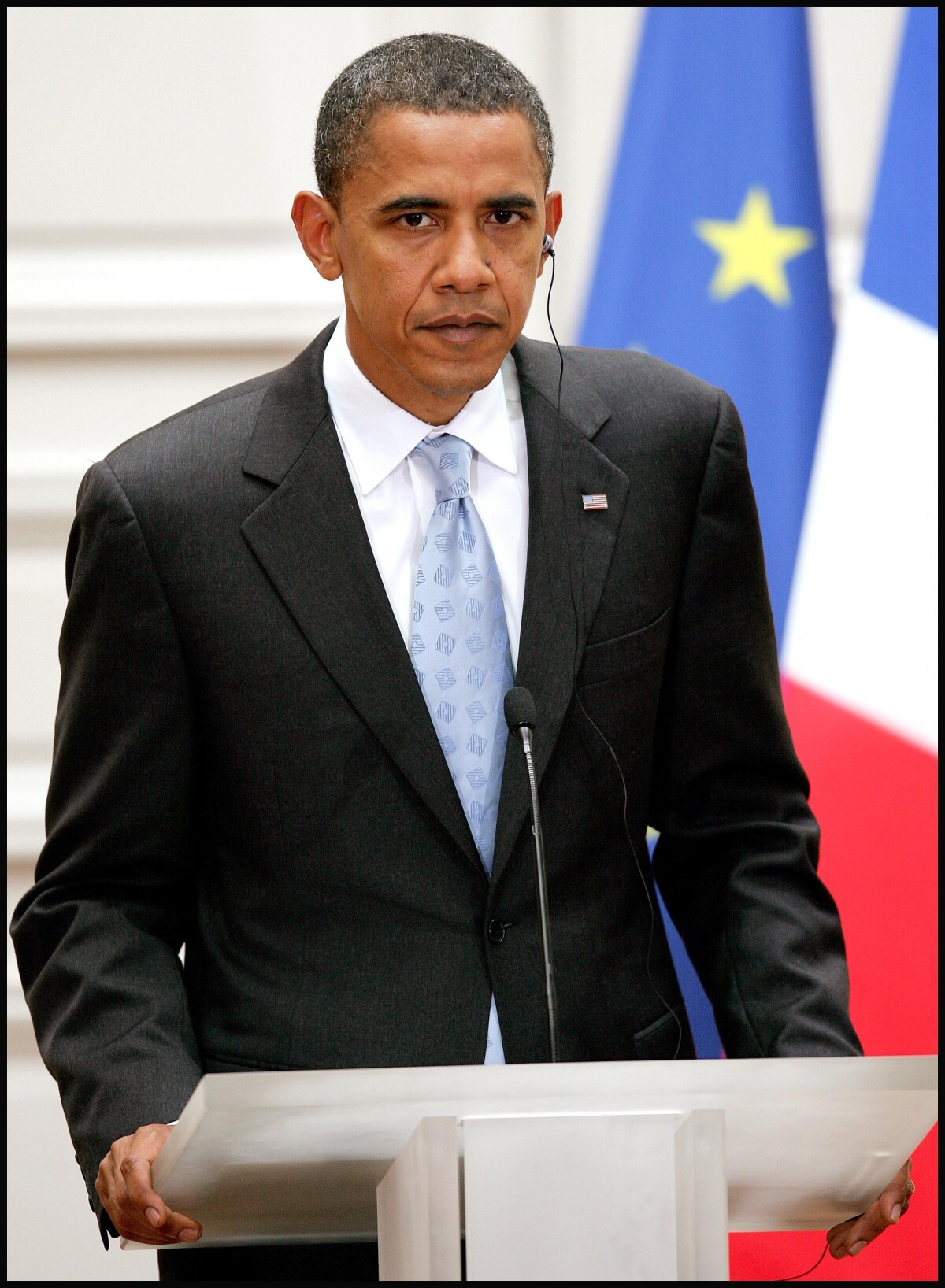 Photo : Barack Obama à Paris en 2008 - Purepeople