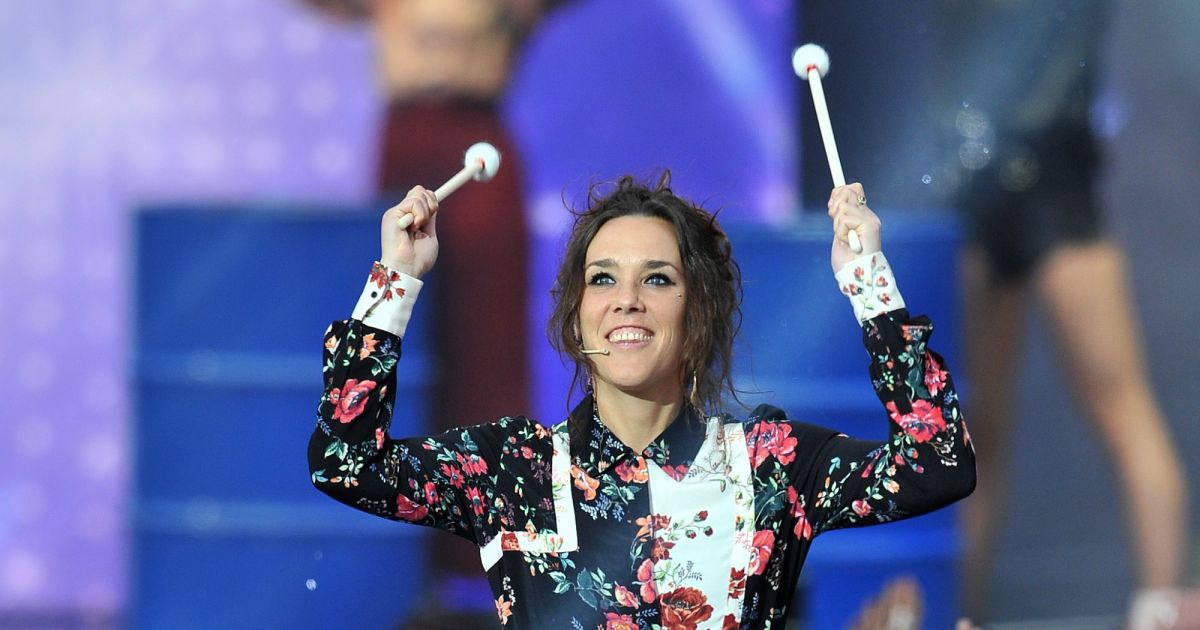 Exclusif - Zaz lors de l'enregistrement de l'émission La Chanson de l ...
