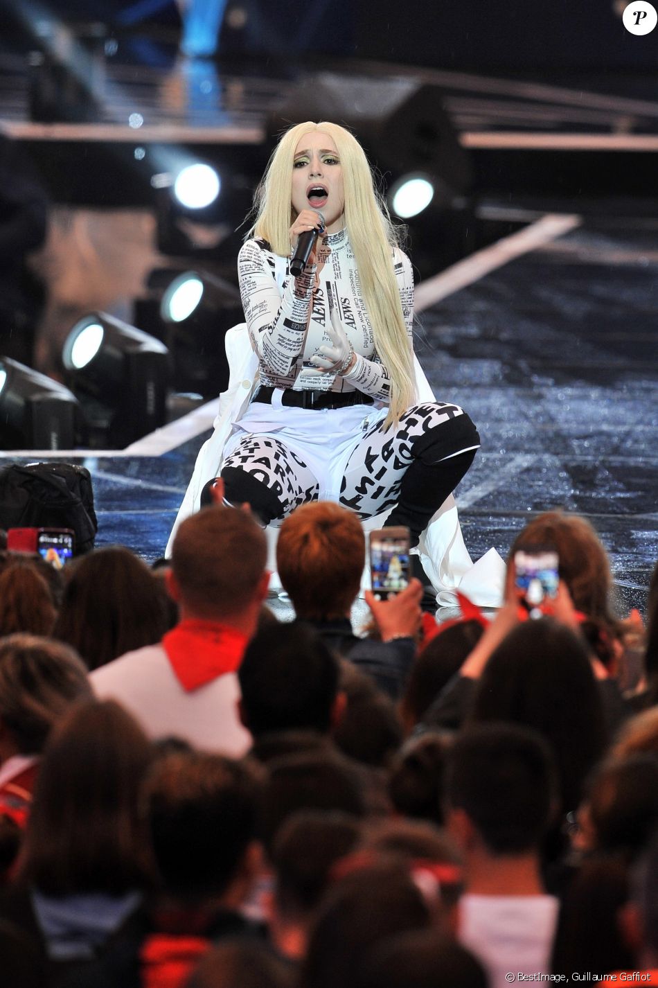 Exclusif - Ava Max (Amanda Ava Koci) lors de l'enregistrement de l ...