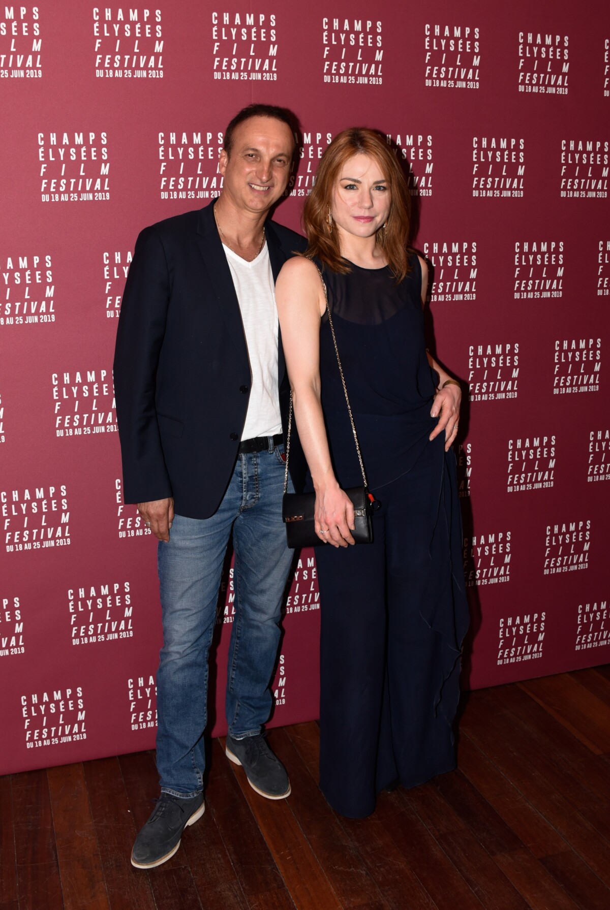 Photo : Michel Ferracci et sa femme Emilie Dequenne au photocall lors ...