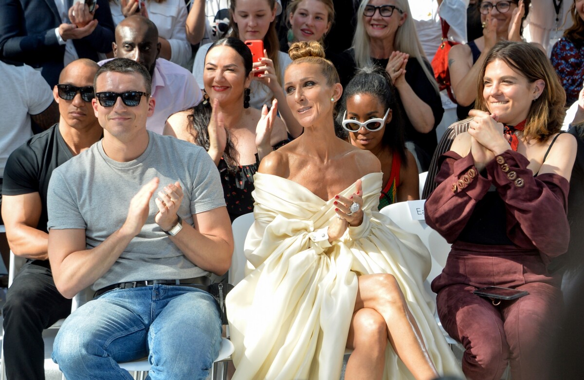 Photo : Celine Dion, Pepe Munoz, Morgane Polanski - Front row du Défilé ...