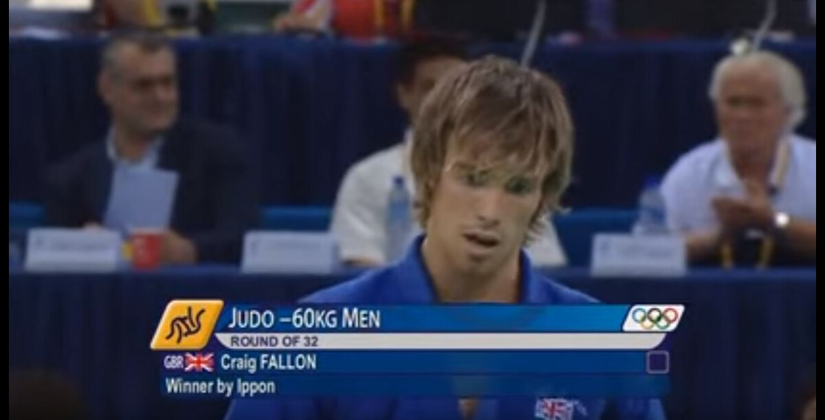 Photo : Craig Fallon lors des Jeux olympiques de Pékin en 2008 ...