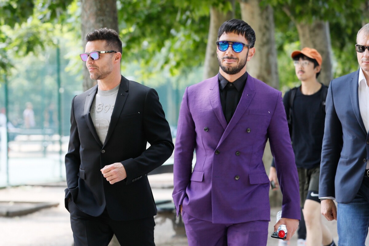 Photo : Ricky Martin et son mari Jwan Yosef - Arrivées au défilé de ...