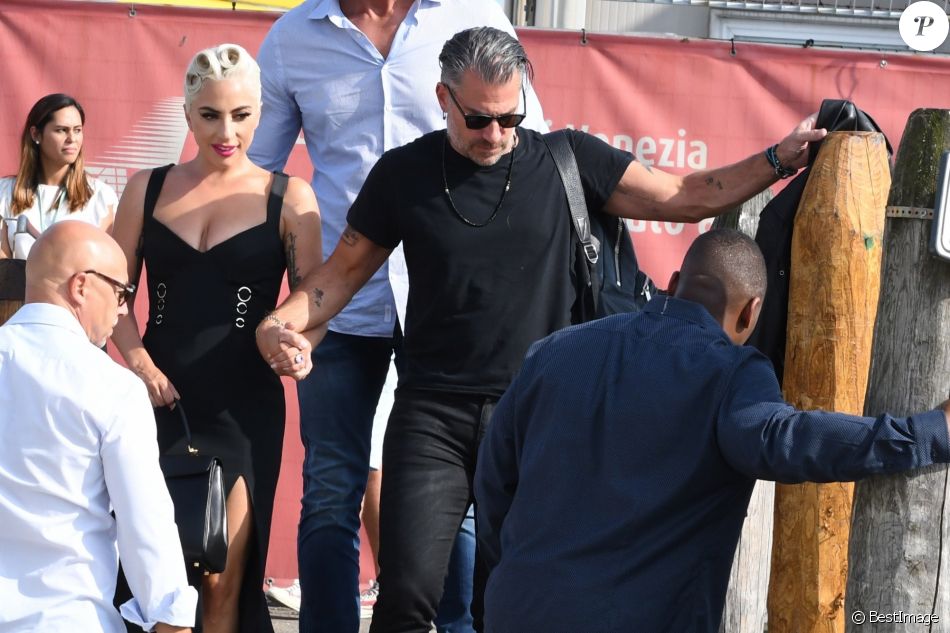 Lady Gaga et Christian Carino à Venise pour se rendre au 75ème festival ...