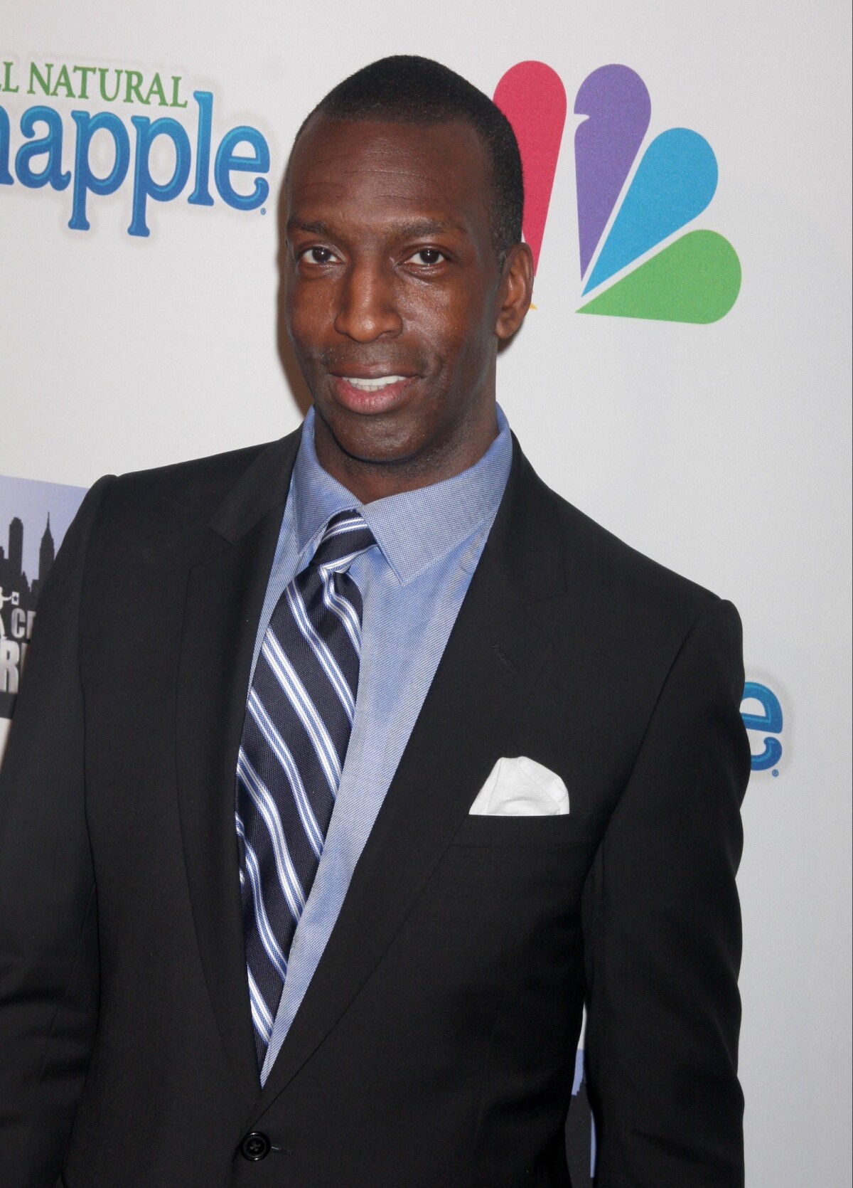 Photo : Michael Johnson à New York. Mai 2010. - Purepeople