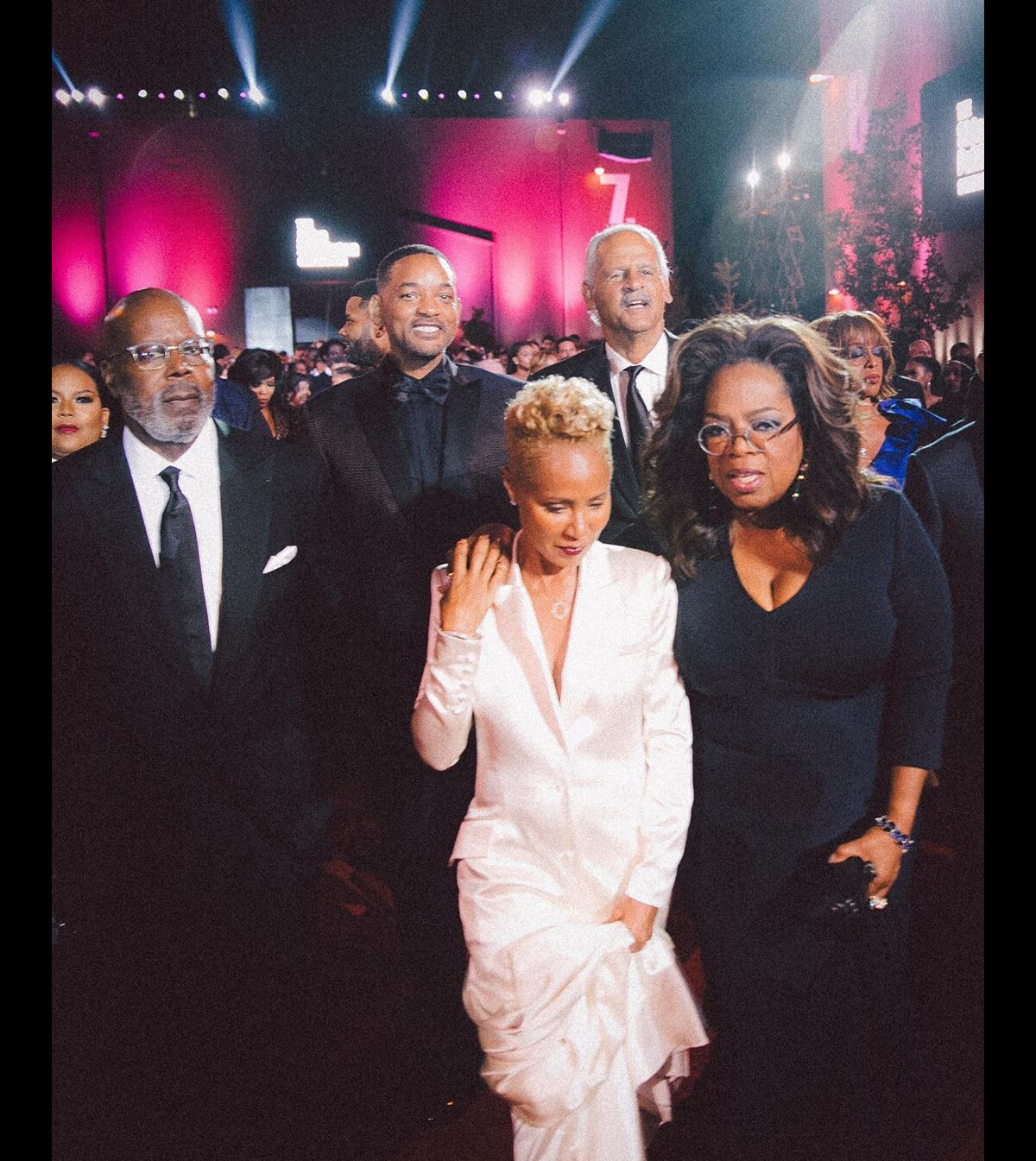 Photo : Will Smith et sa femme Jada-Pinket, Oprah Winfrey, à la soirée ...