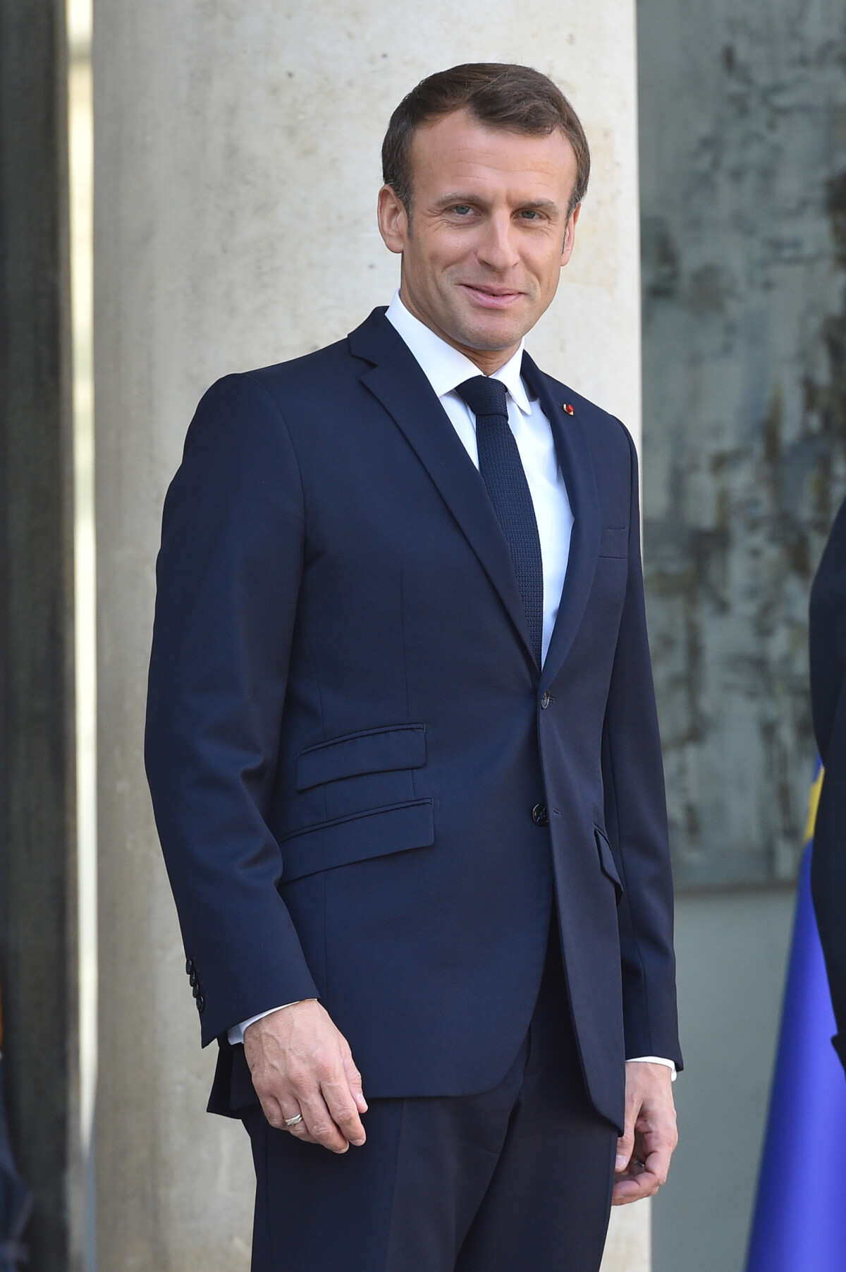 Photo : Emmanuel Macron au palais de l'Elysée à Paris. Le 14 octobre ...