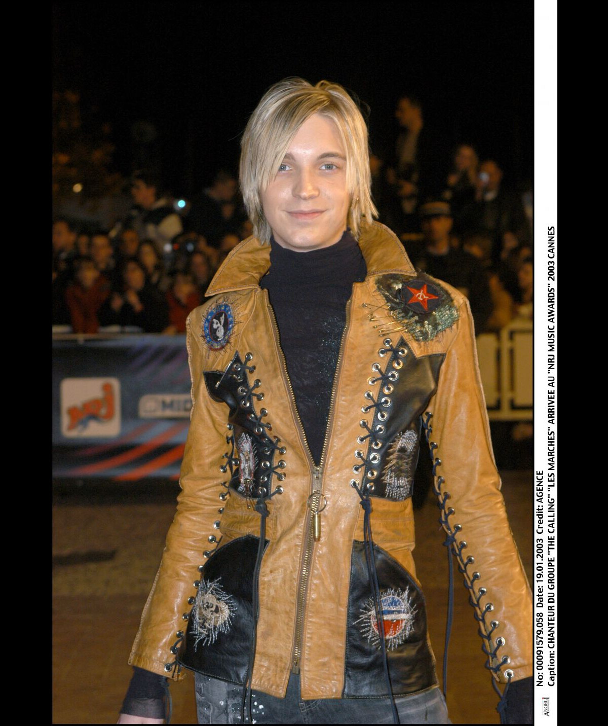 Photo : Alex Band du groupe The Calling aux NRJ Music Awards à Cannes ...