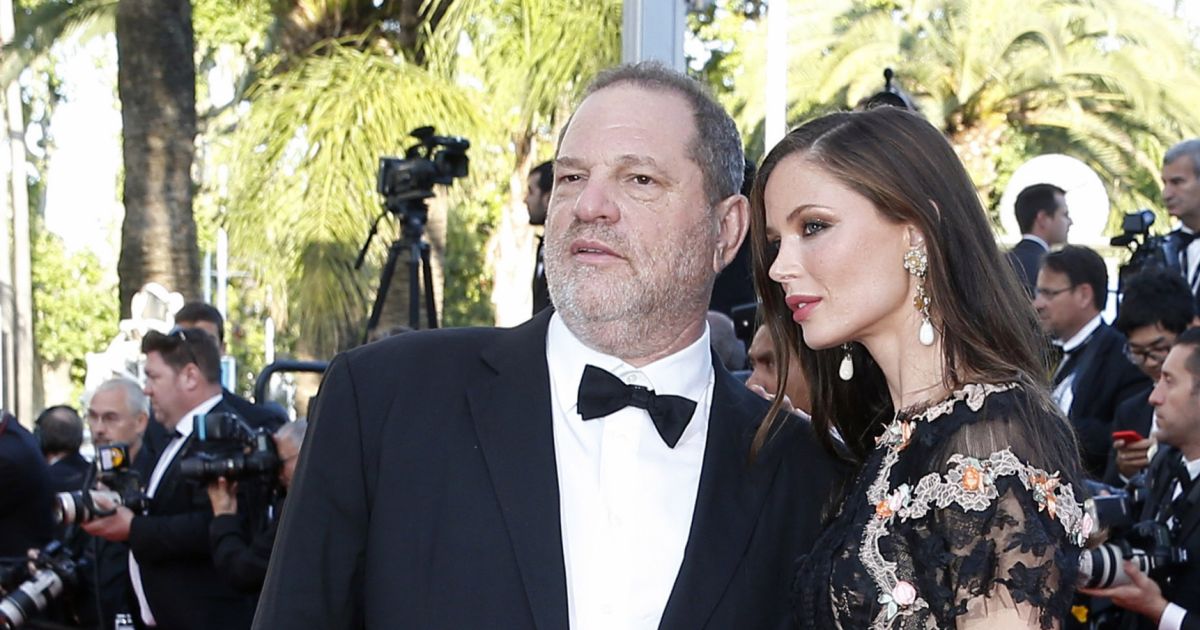 Harvey Weinstein et sa femme Georgina Chapman - Montée des marches du film The Little Prince (Le ...