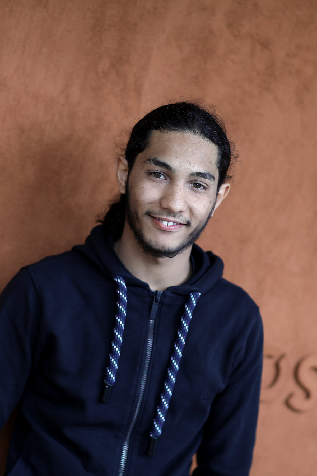 Photo : Dylan Robert au village lors des internationaux de tennis de ...