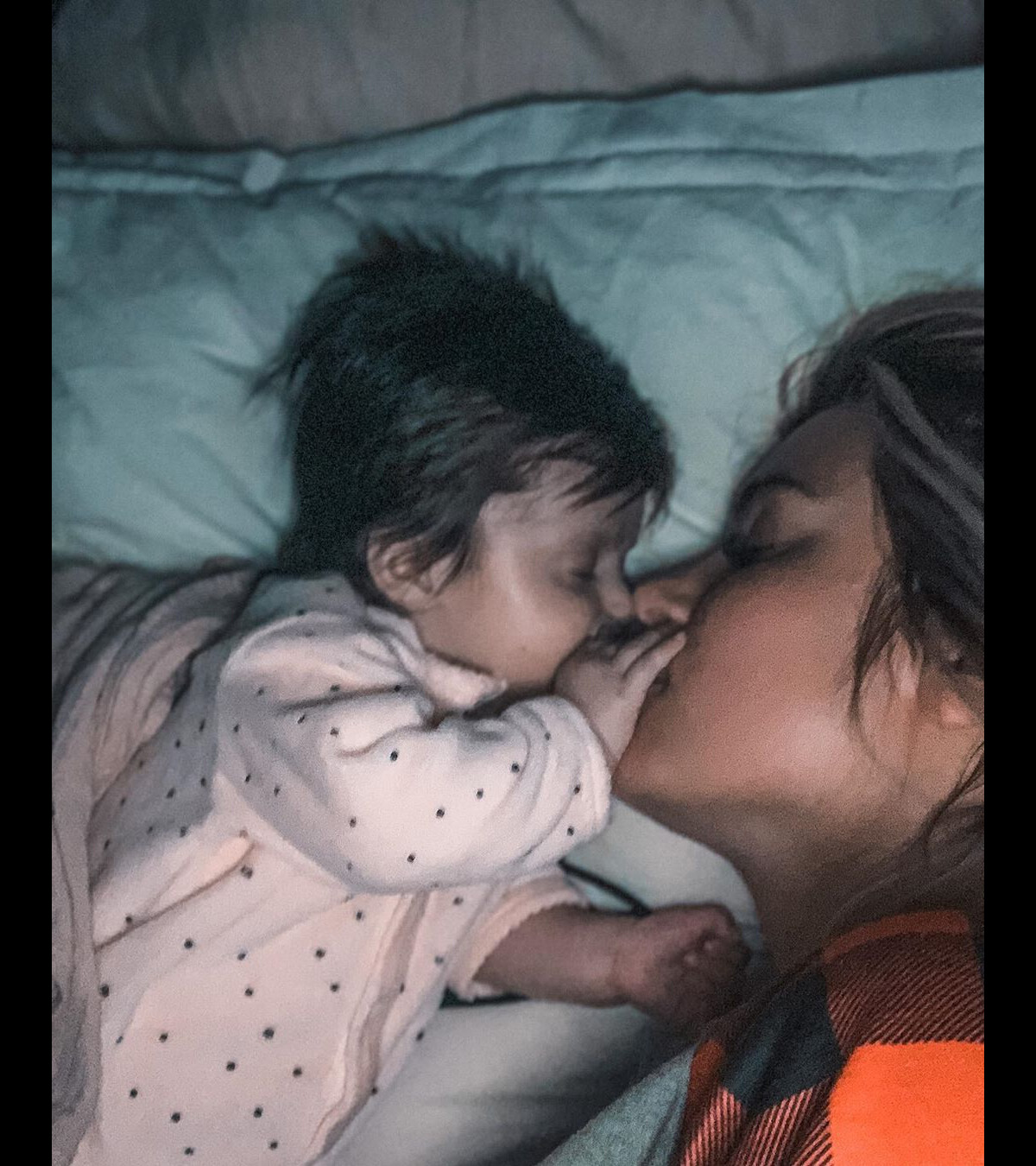 Photo : Carla Moreau avec sa fille Ruby, le 2 janvier 2020 - Purepeople