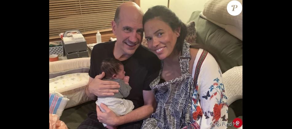 Sam Lloyd avec sa femme Vanessa et leur bébé. - Purepeople