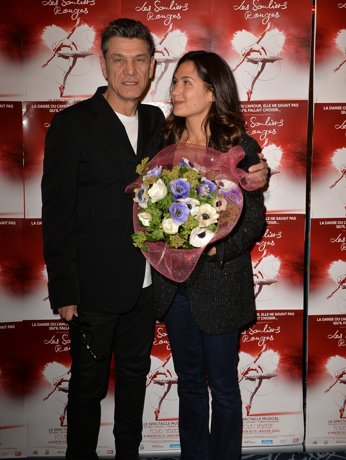 Photo : Marc Lavoine et sa compagne Line Papin au photocall de la ...