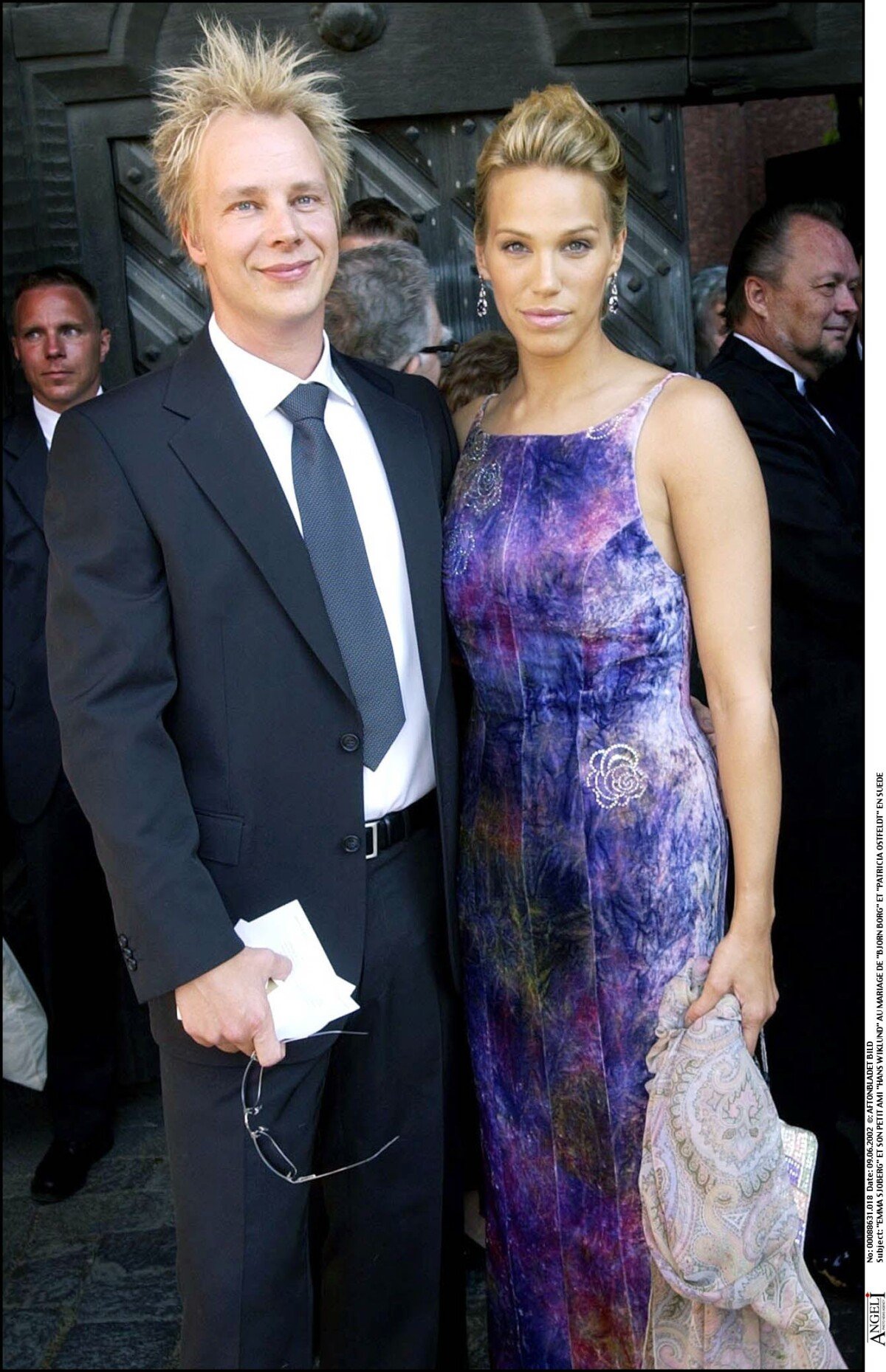 Photo : Emma S. Wiklund et son mari Hans 09/06/2002 - - Purepeople