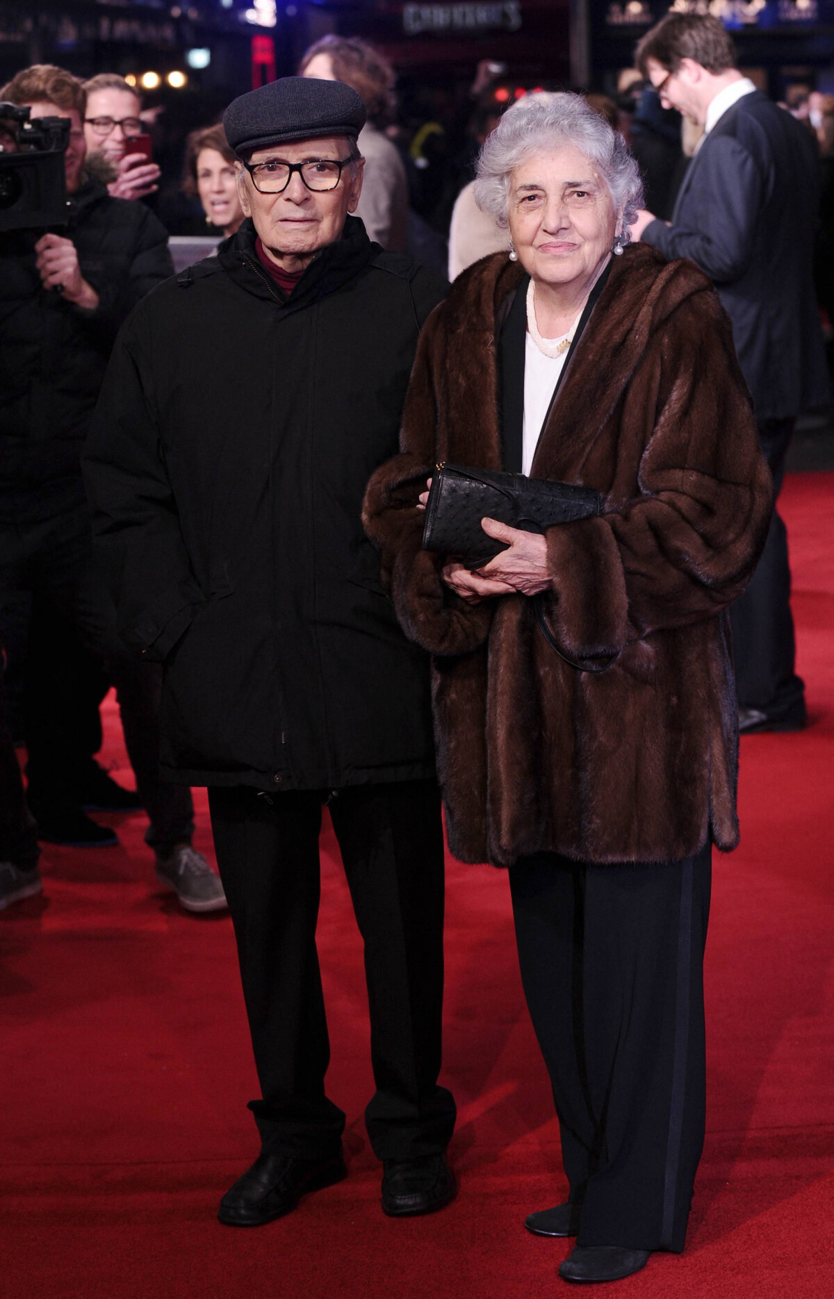 Photo : Ennio Morricone et sa femme Maria Travia - Première du film ...