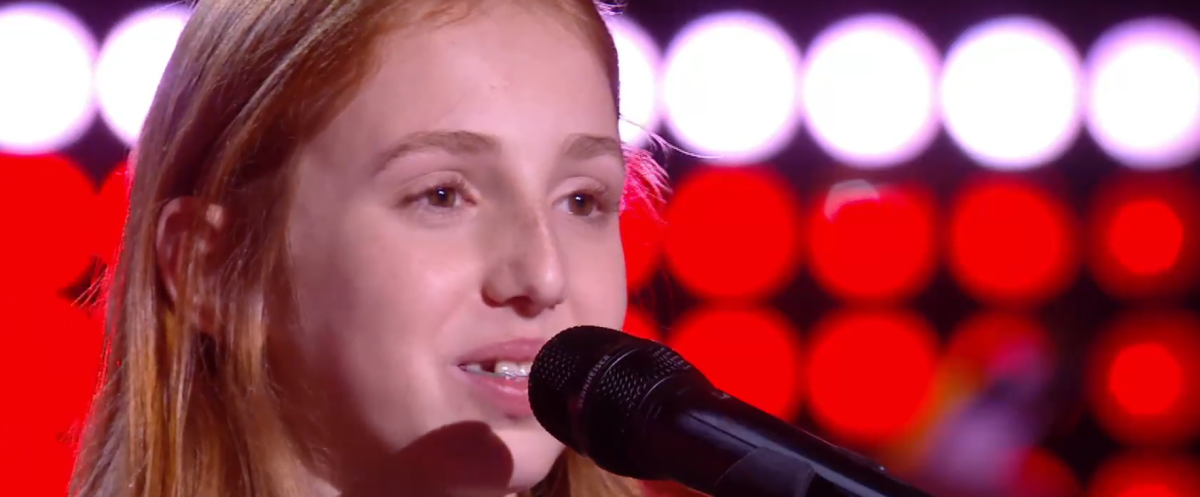 Photo : Lou, candidate de The Voice Kids, rejoint l'équipe de Kendji ...