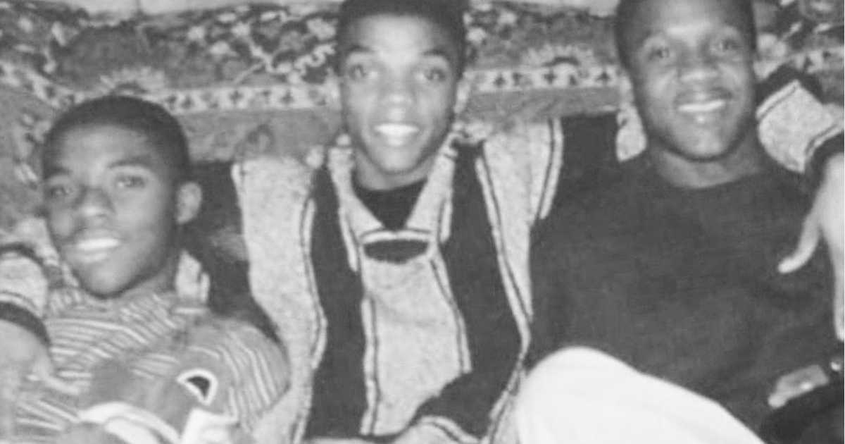 Chadwick Boseman et ses frères Kevin Boseman et Derrick en 1994 ...