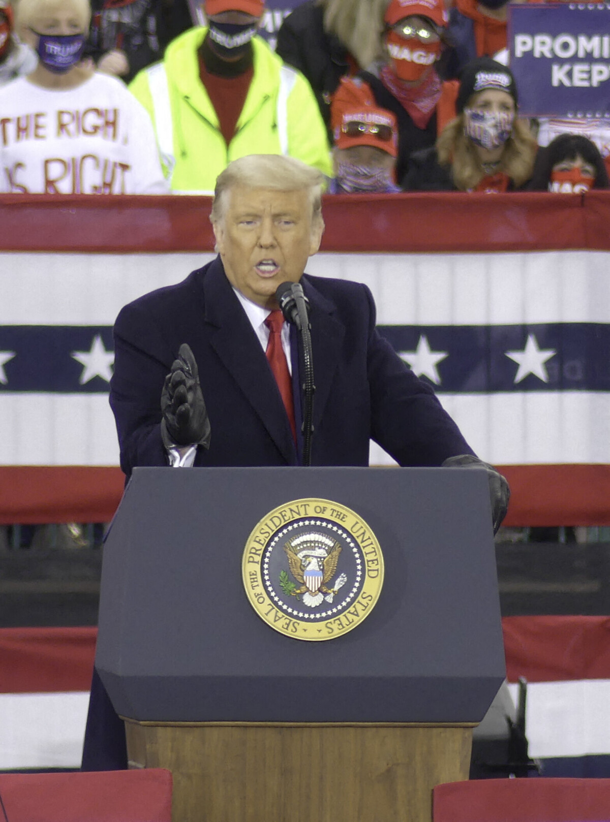 Photo : Donald Trump en meeting à Reading en Pennsylvanie. Le 31 ...