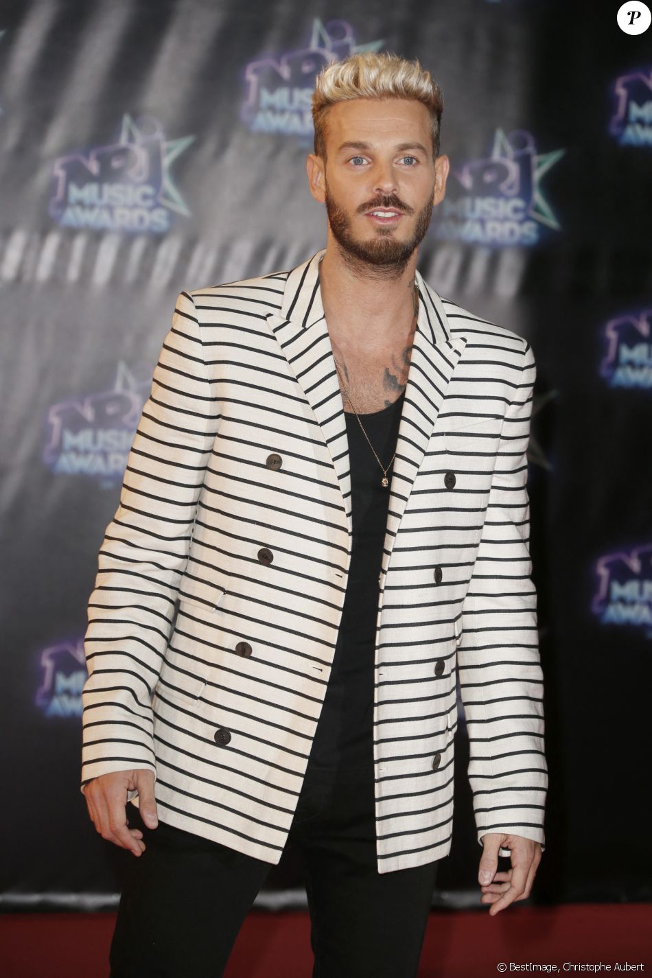 No Web - M. Pokora (Matt Pokora) lors de la 18ème cérémonie des NRJ ...