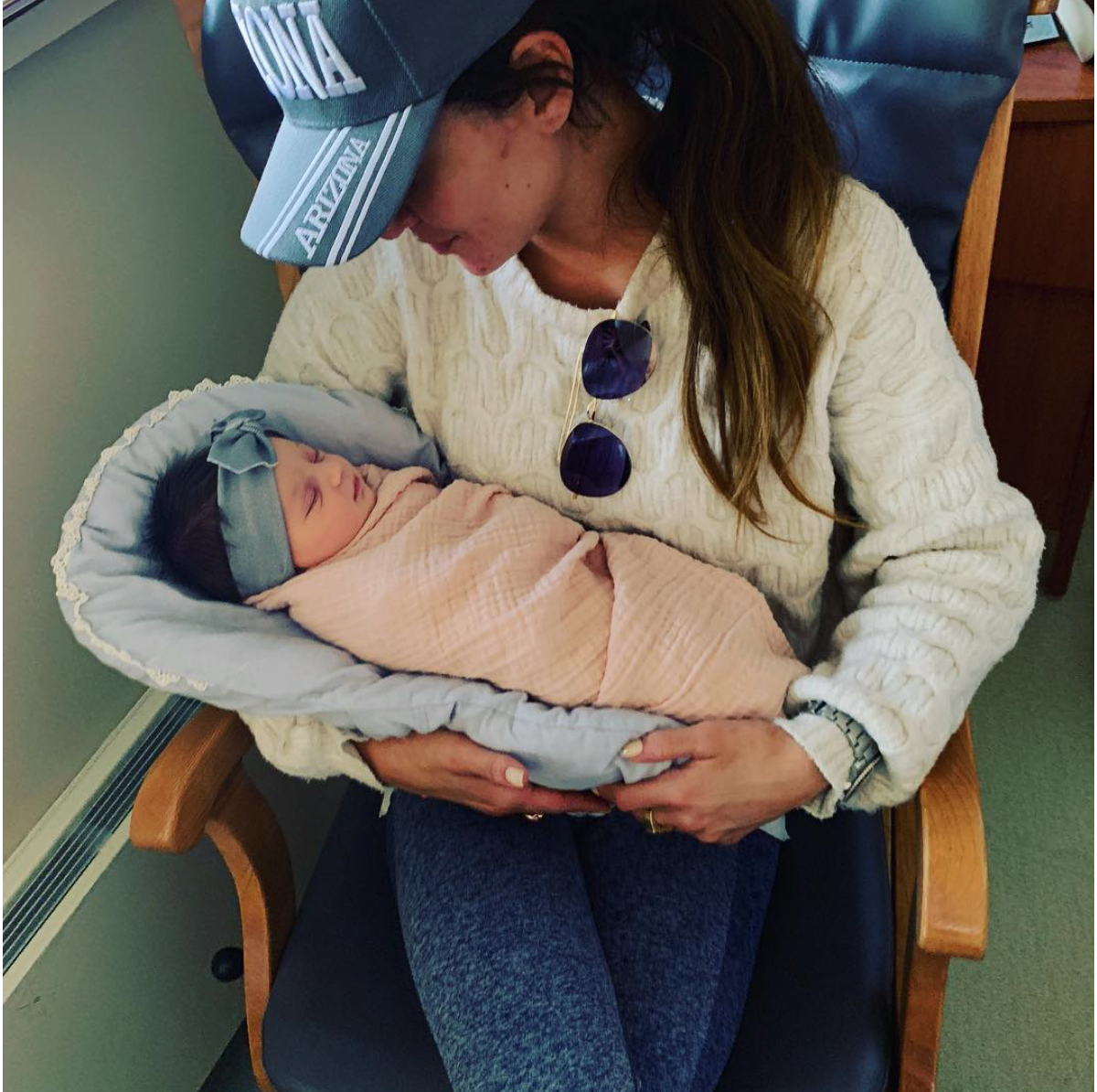 Photo : Jessica Szohr et sa nièce Rani. Mars 2019. - Purepeople