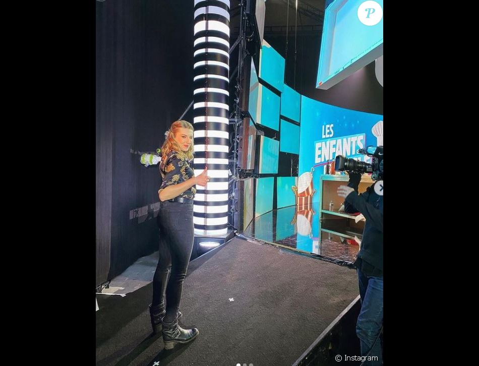 Valentine Sled sur le plateau des Enfants de la télé, janvier 2021 ...