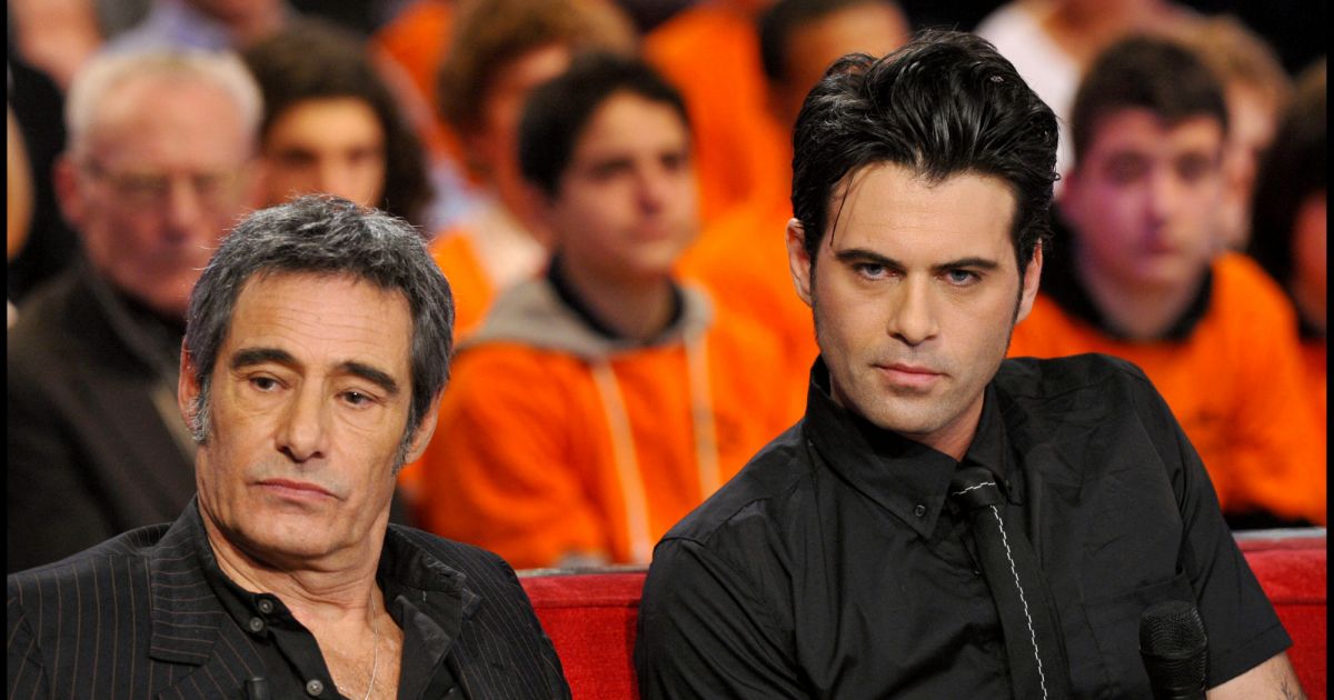 Gérard Lanvin et son fils Manu sur le plateau de l'émission Vivement ...