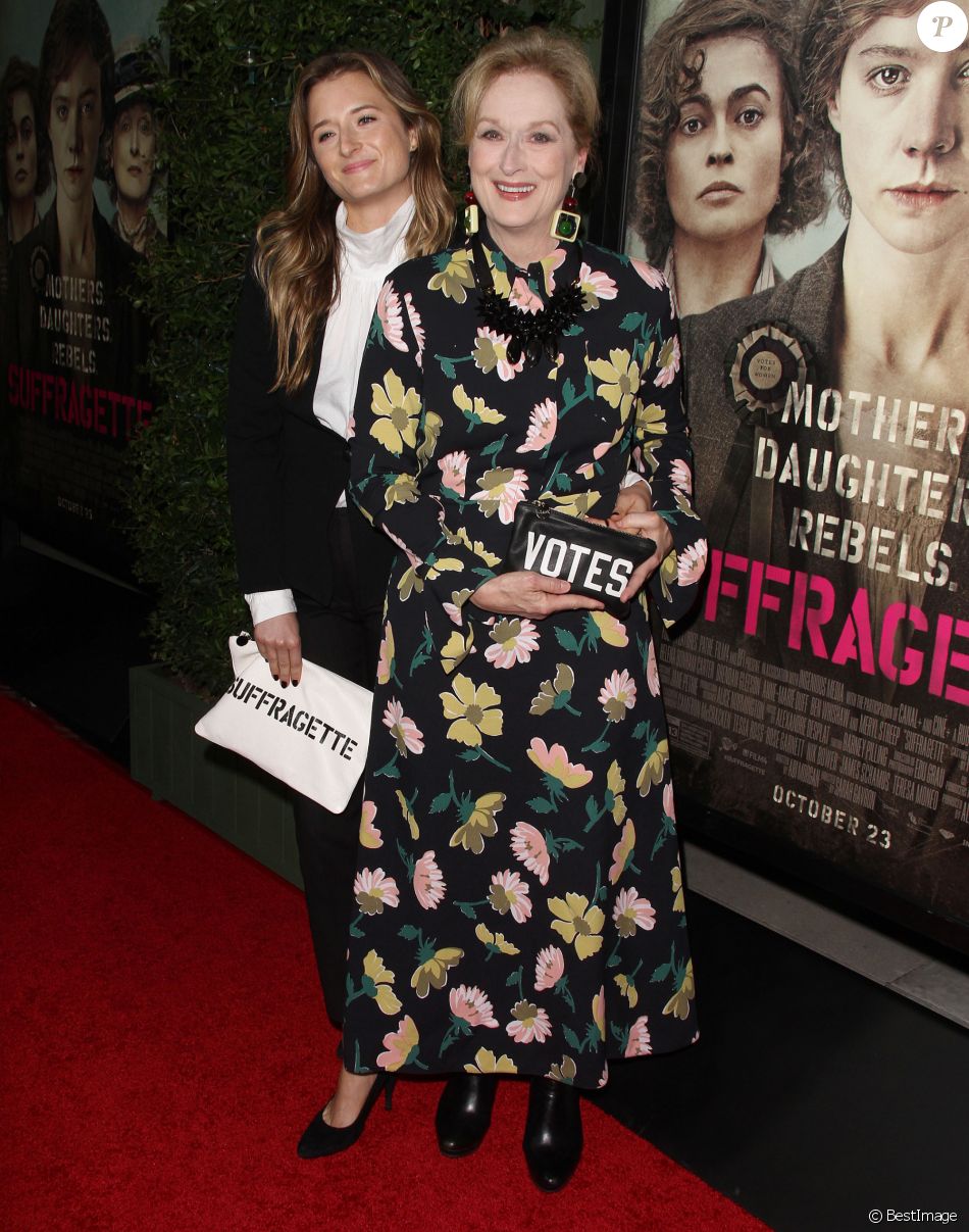 Meryl Streep et sa fille Grace Gummer à Los Angeles le 20 octobre 2015 ...