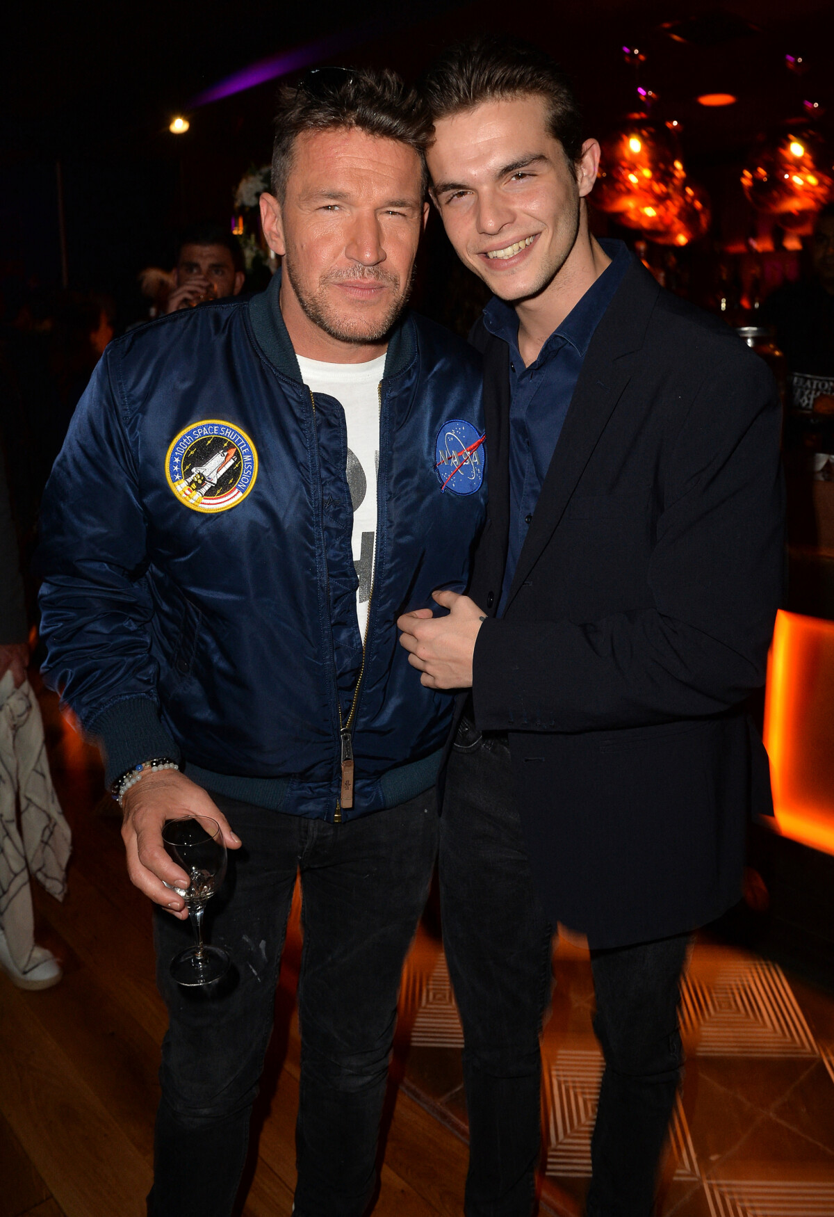 Photo : Exclusif - Benjamin Castaldi et son fils Julien Castaldi ...