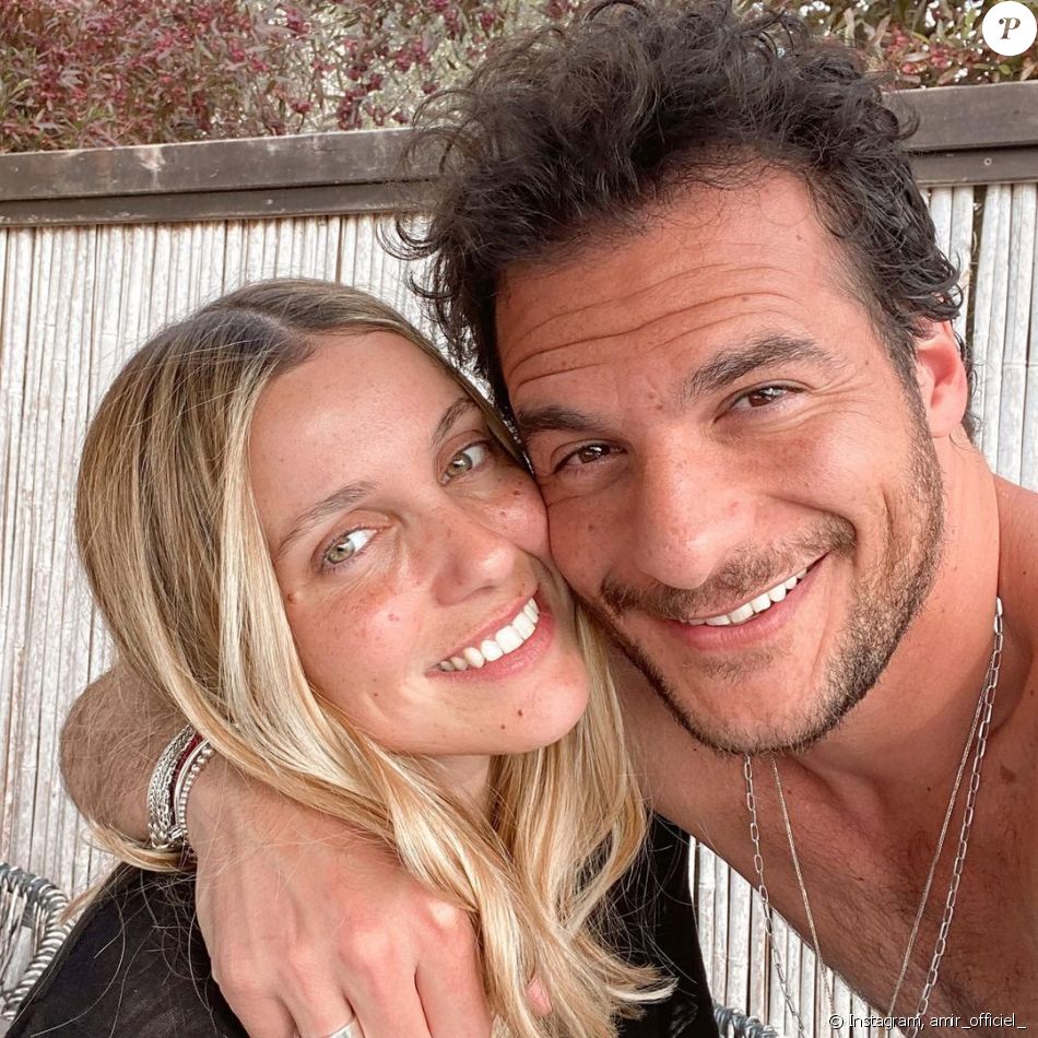 Amir et son épouse Lital sur Instagram, avril 2021. - Purepeople