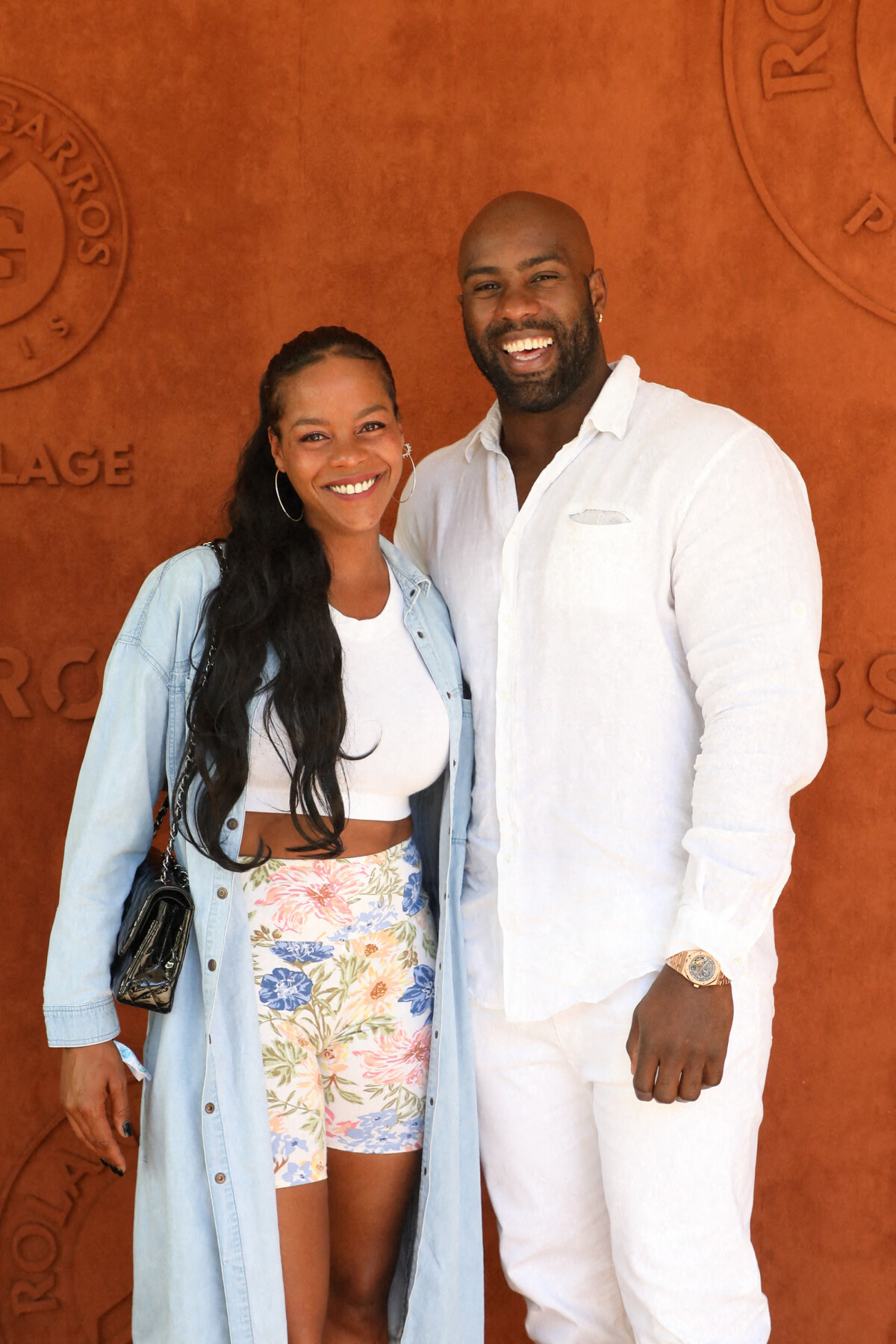 Photo : Teddy Riner et sa femme Luthna Plocus au village de Roland ...