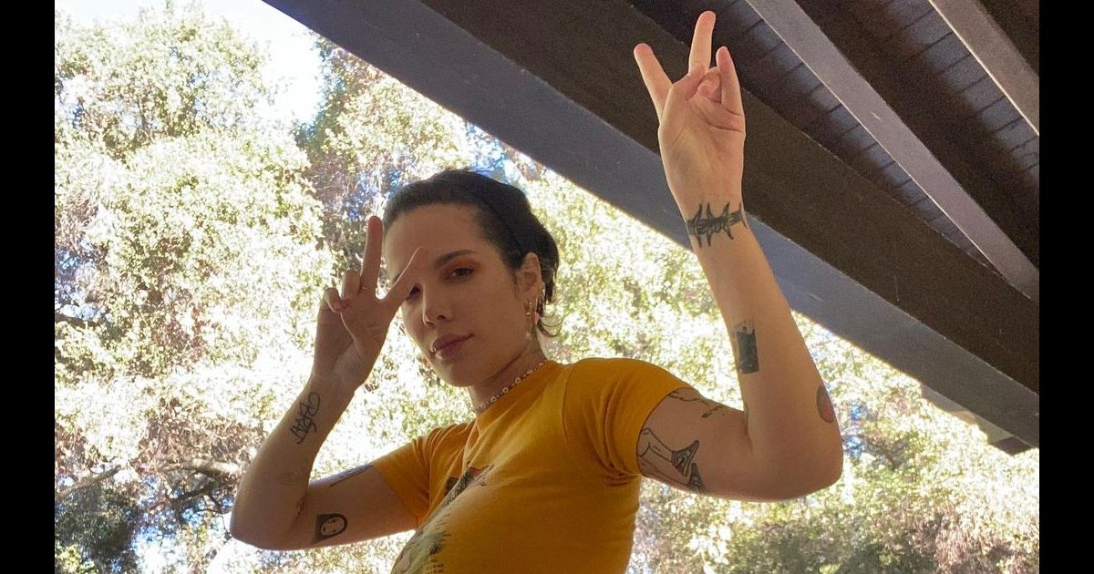 La chanteuse américaine Halsey, enceinte de son premier enfant, sur ...