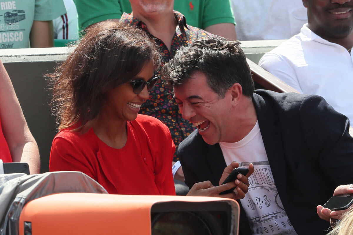 Photo : Stéphane Plaza et Karine Le Marchand plaisantent et s'amusent à ...