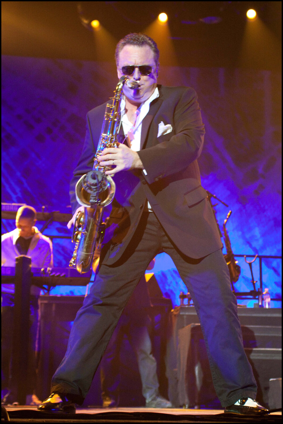 Photo : Brian Travers était saxophoniste au sein du groupe UB40 ...