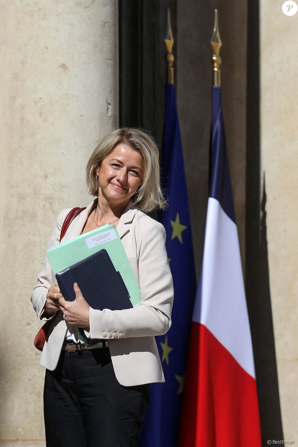 Barbara Pompili, ministre de la Transition écologique arrive au conseil ...