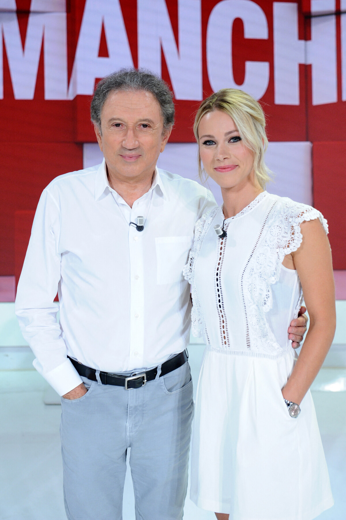 Photo : Exclusif - Michel Drucker et Marion Rousse - Enregistrement de ...