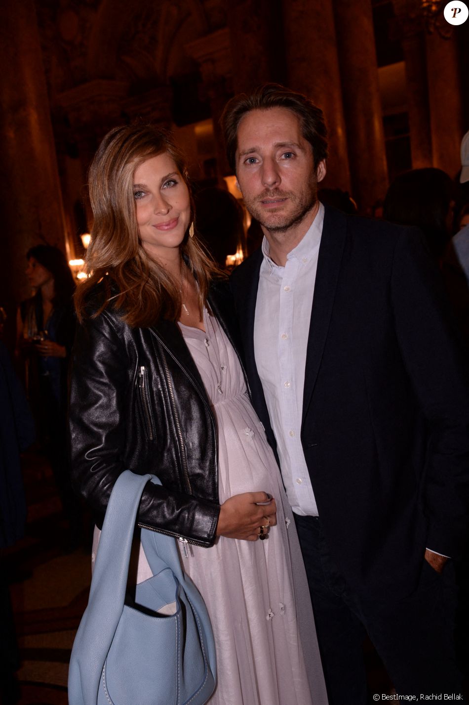 Exclusif - Ophélie Meunier et son mari Mathieu Vergne - Dîner Etam après le défilé Etam Live ...