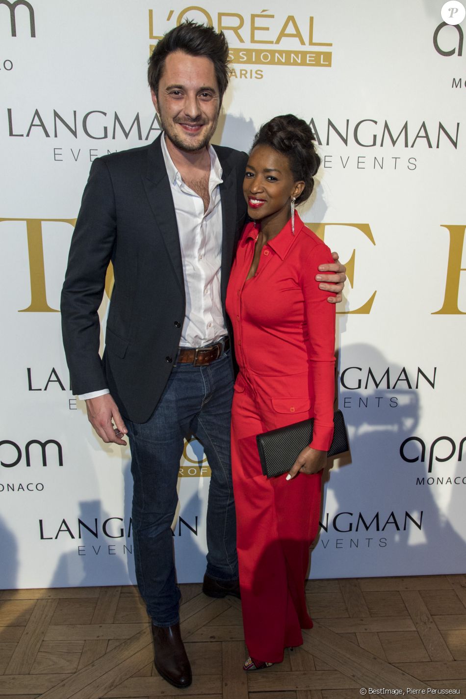 Vincent Cerutti et sa compagne Hapsatou Sy - Couture Ball by Langman ...