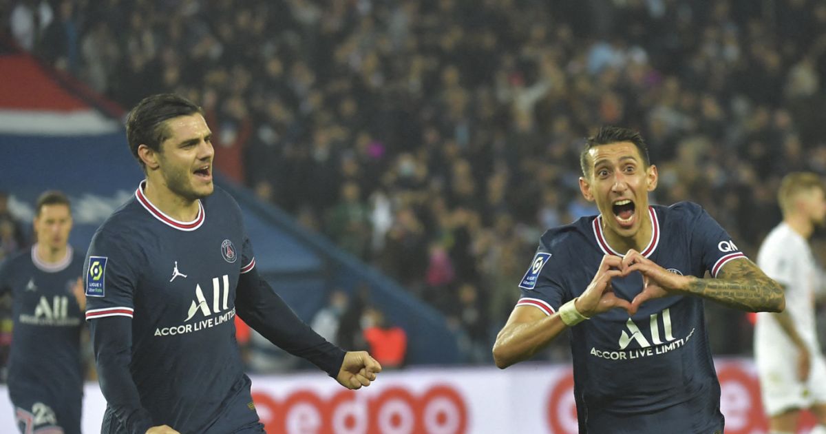 Angel Di Maria - Match de Ligue 1 Uber Eats Psg (2) - Lille(1) au Parc ...