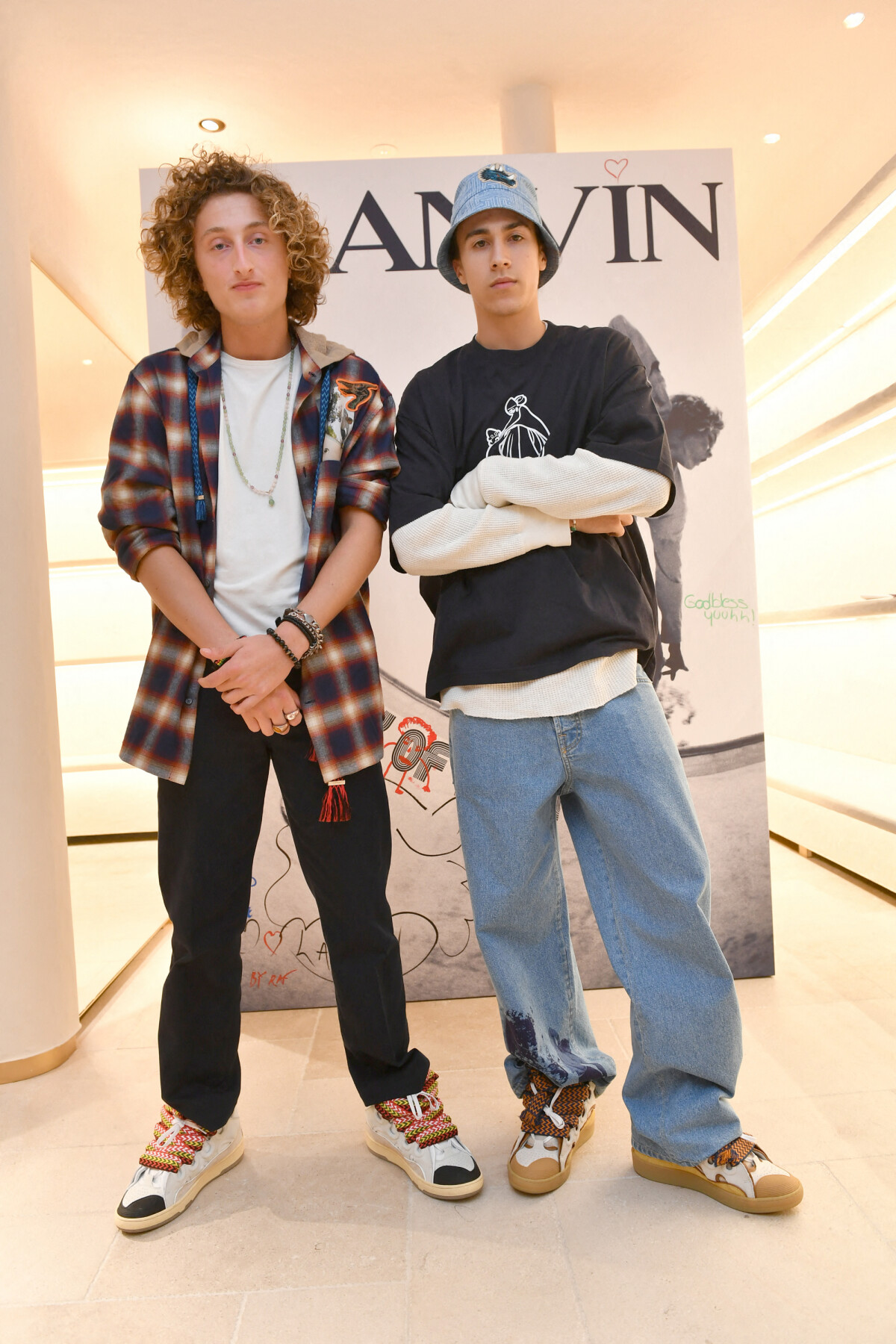 Photo : Exclusif - Joalukas Noah et Raphaël Le Friant lors de la présentation de la collection ...