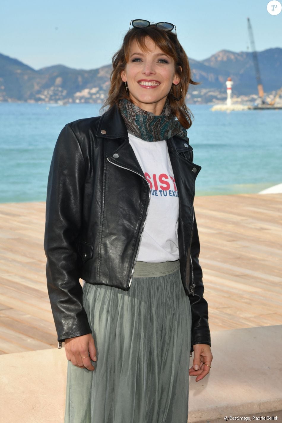 Elodie Varlet de la série Plus Belle La Vie sur la croisette lors de la ...