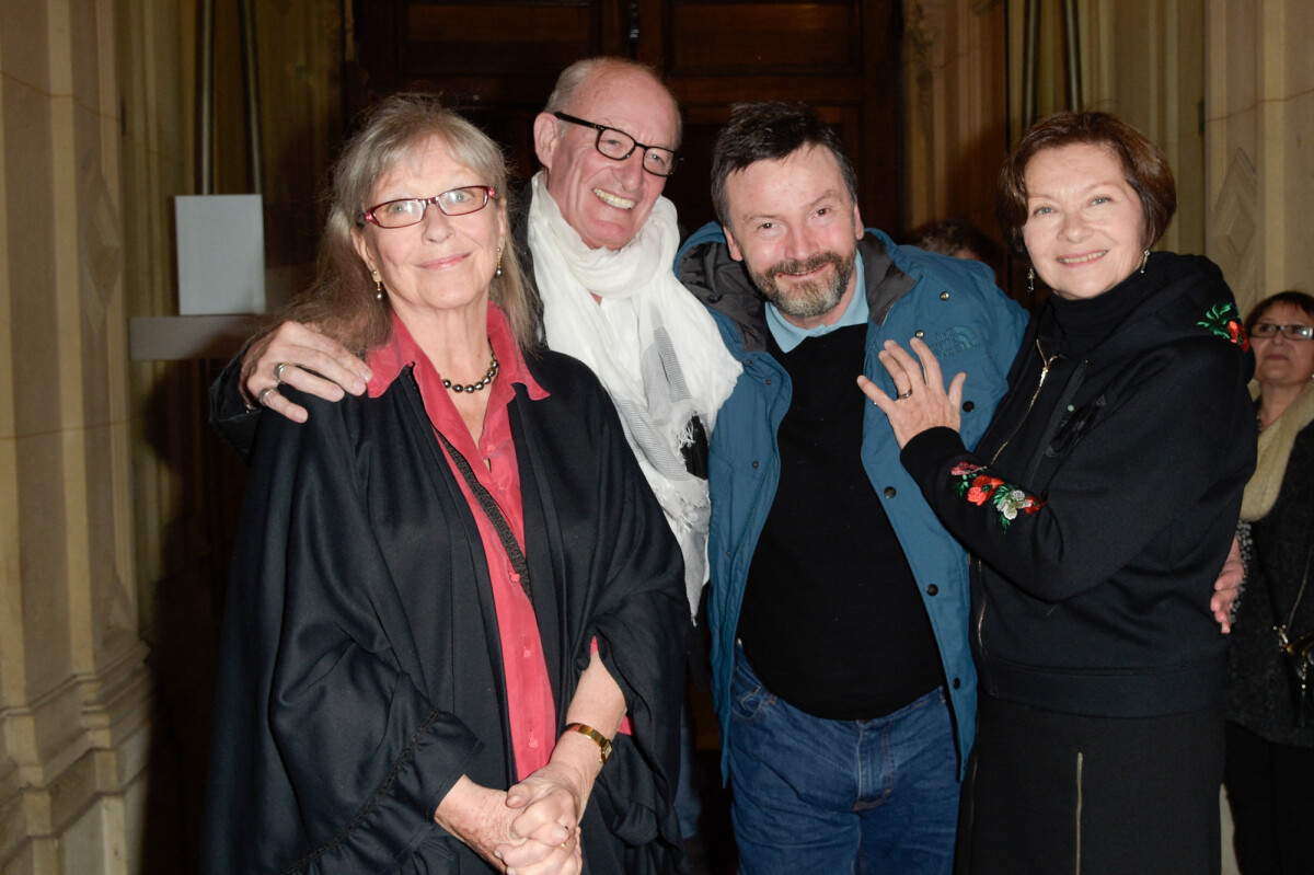 Photo : Marina Vlady, Pascal Desprez, Bruno Finck et Macha Meril - Hommage rendu à l'acteur ...