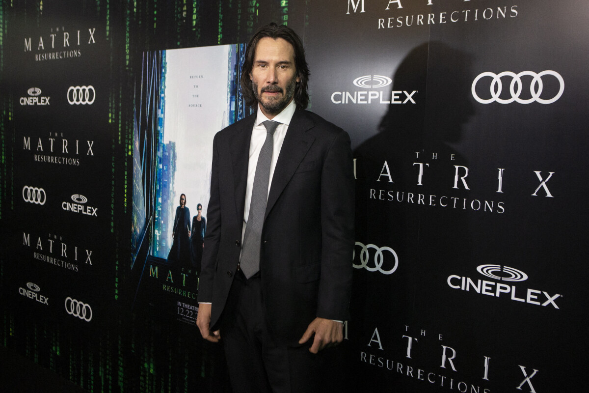 Photo : Keanu Reeves à la première du film "The Matrix Ressurections" à ...