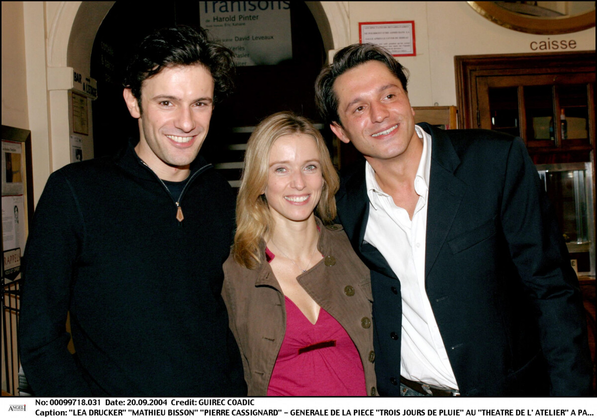 Photo : Lea Drucker, Mathieu Bisson et Pierre Cassignard à la générale ...