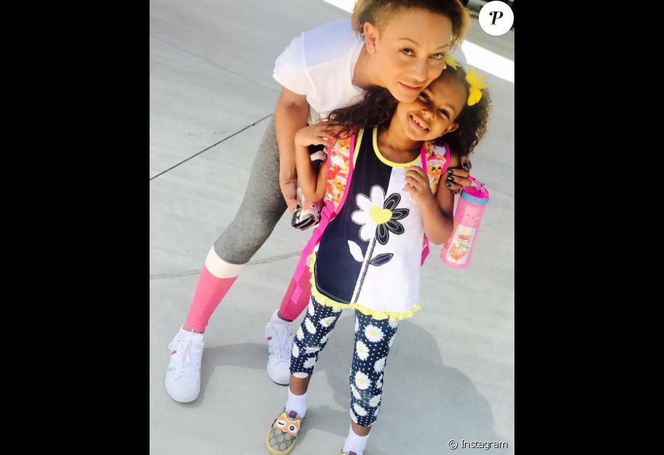Mel B et sa fille Madison (6 ans) sur une photo publiée sur Instagram ...