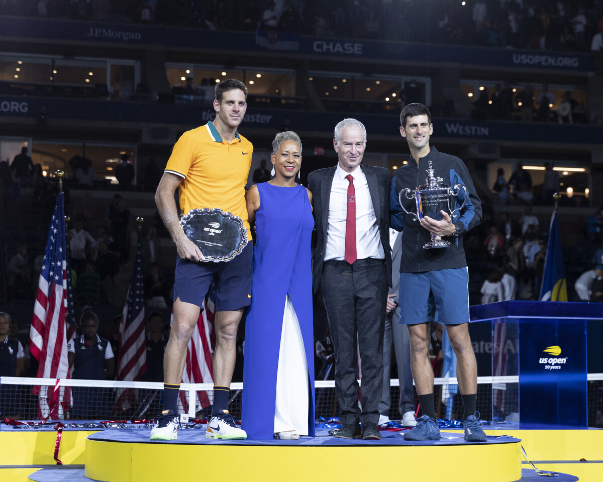 Photo : Juan Martin del Potro, Katrina Adams et John McEnroe - Novak ...