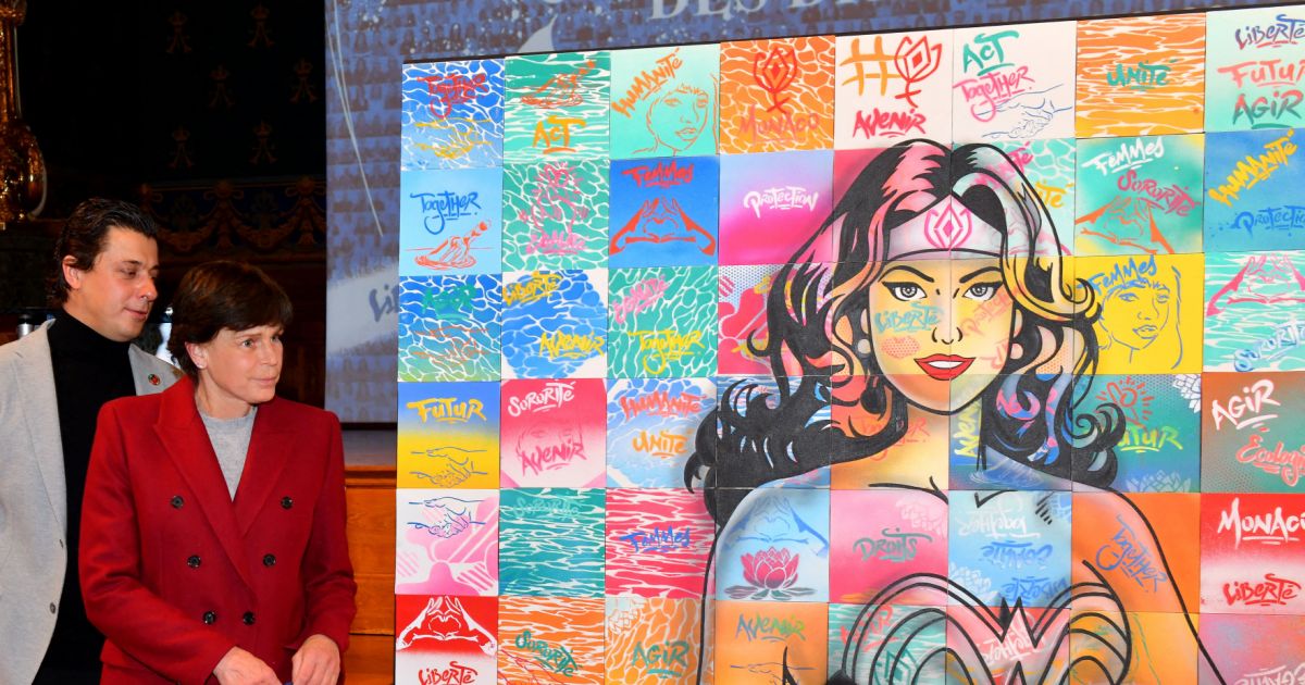 Anthony Alberti et la princesse Stéphanie de Monaco lors de la Journée ...