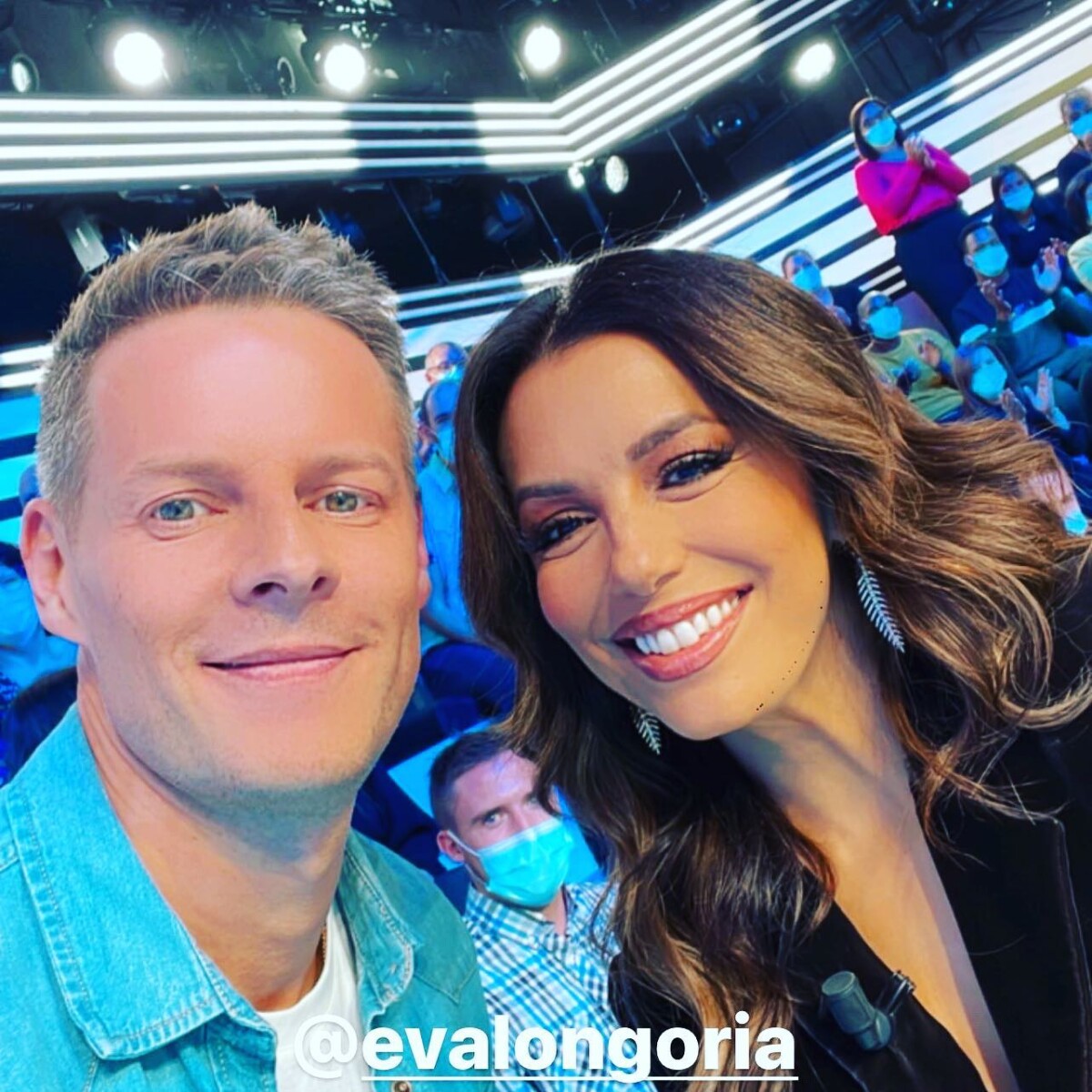 Photo : Matthieu Delormeau et Eva Longoria sur Instagram. Le 30 octobre ...