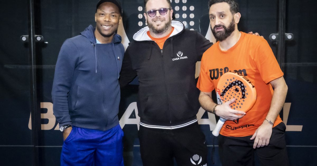 Exclusif - Sylvain Wiltord, Jon Le Gall (Directeur de Casa Padel), Cyril Hanouna - Soirée de ...