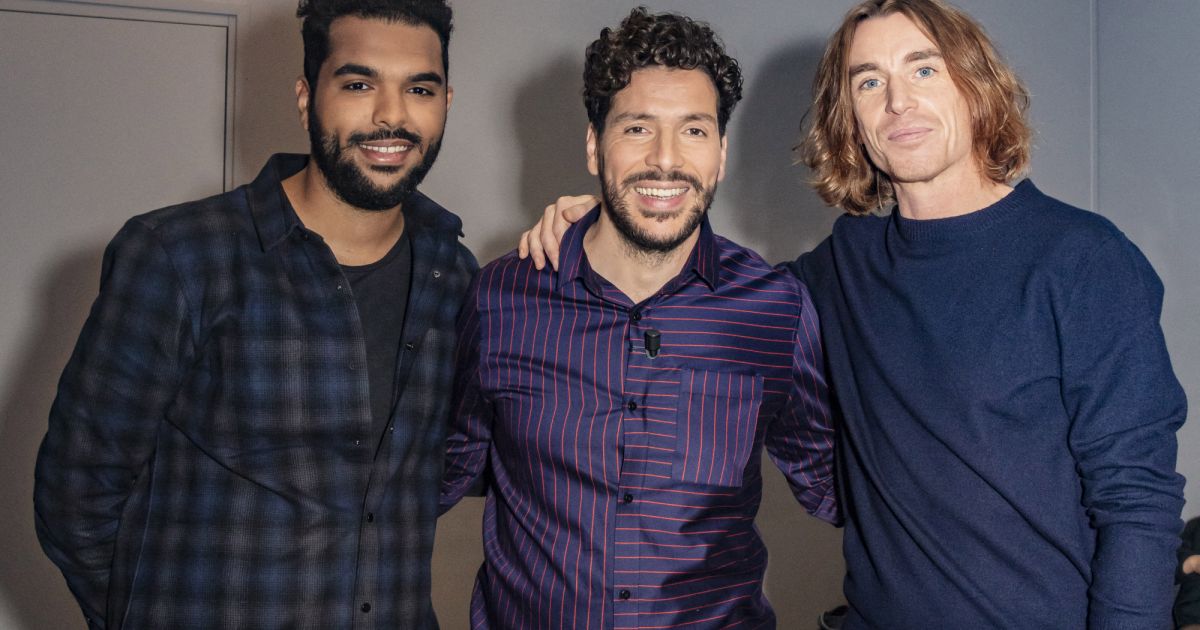 Az, Redouane Bougheraba, Ben Mazué - Backstage pendant l'émission On ...