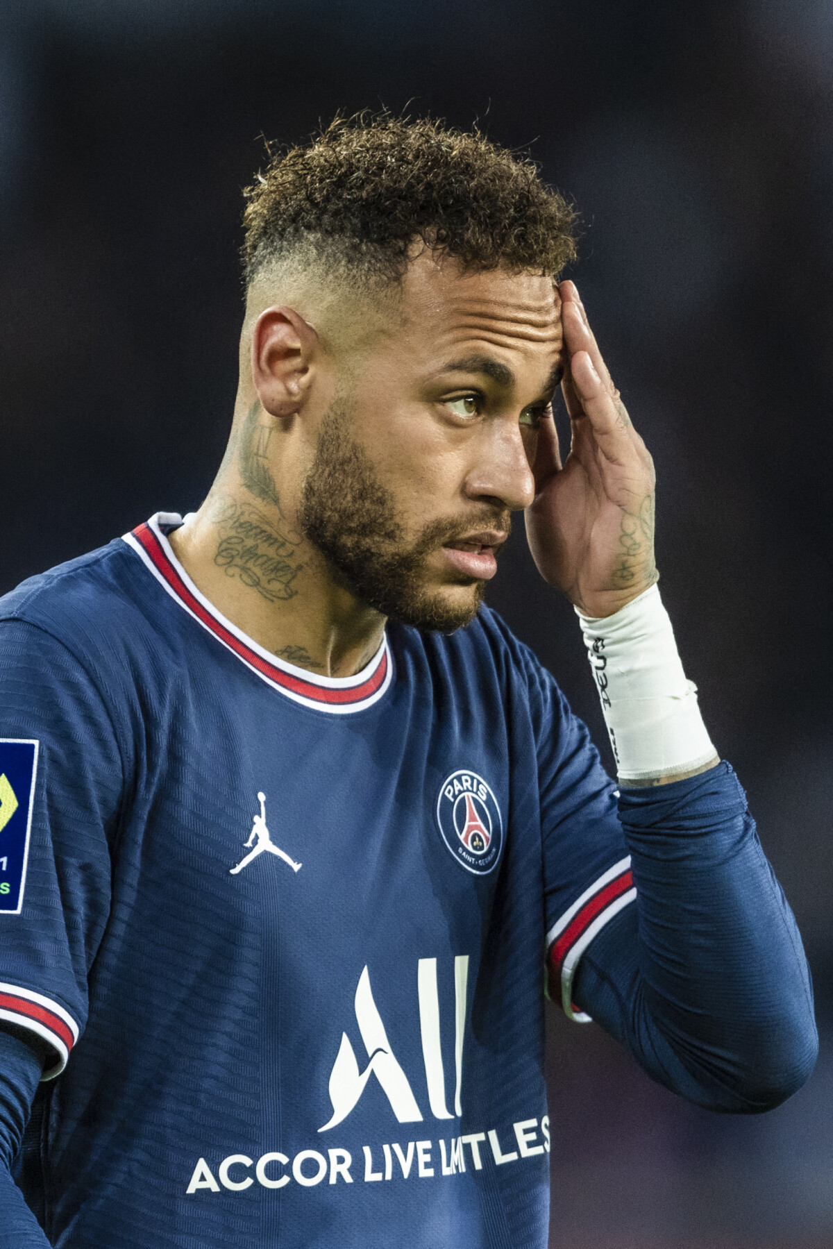 Photo : Neymar - Match de football Ligue 1 Uber Eats PSG - Lens (1-1 ...